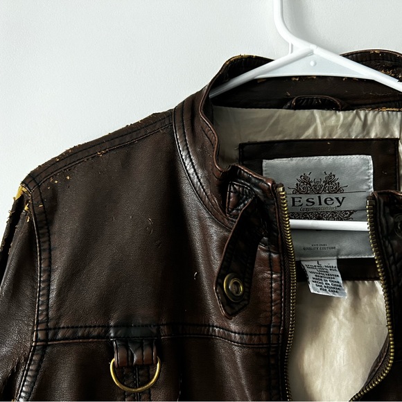 Esley | Jackets & Coats | Esley Faux Leather Jacket | Poshmark